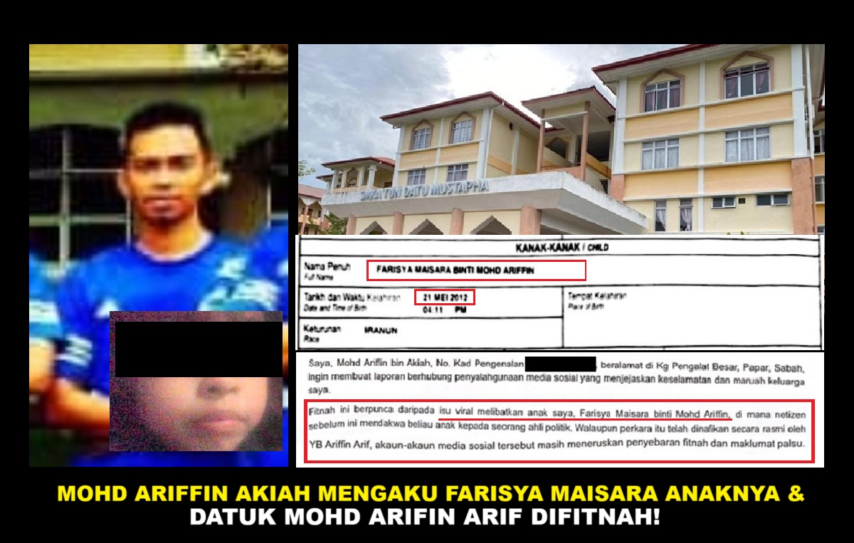 Bukti Sah: Mohd Ariffin Akiah akui Farisya Maisara anaknya, fitnah ...